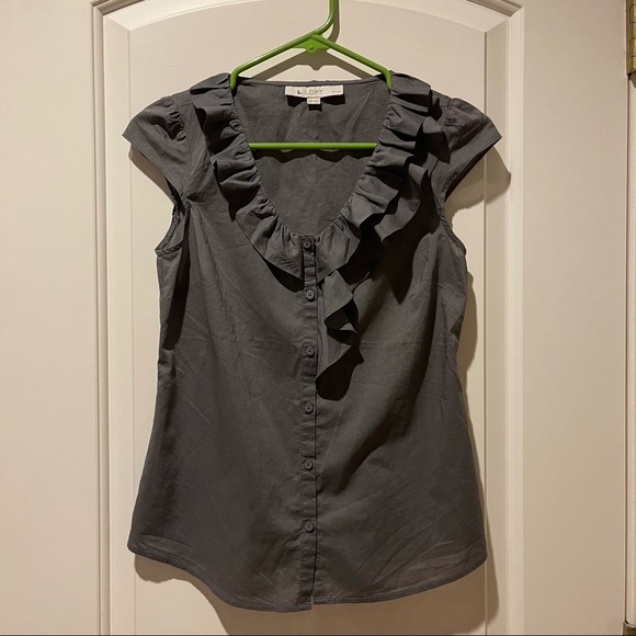 LOFT | Tops | 24319424 Loft Ruffle Blouse | Poshmark